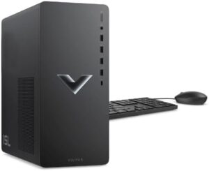 hp victus 15l gaming desktop pc, amd ryzen 5 5600g, amd rx6400, 32gb ram, 2tb ssd, mica silver, windows 11 home, tg02-0013w