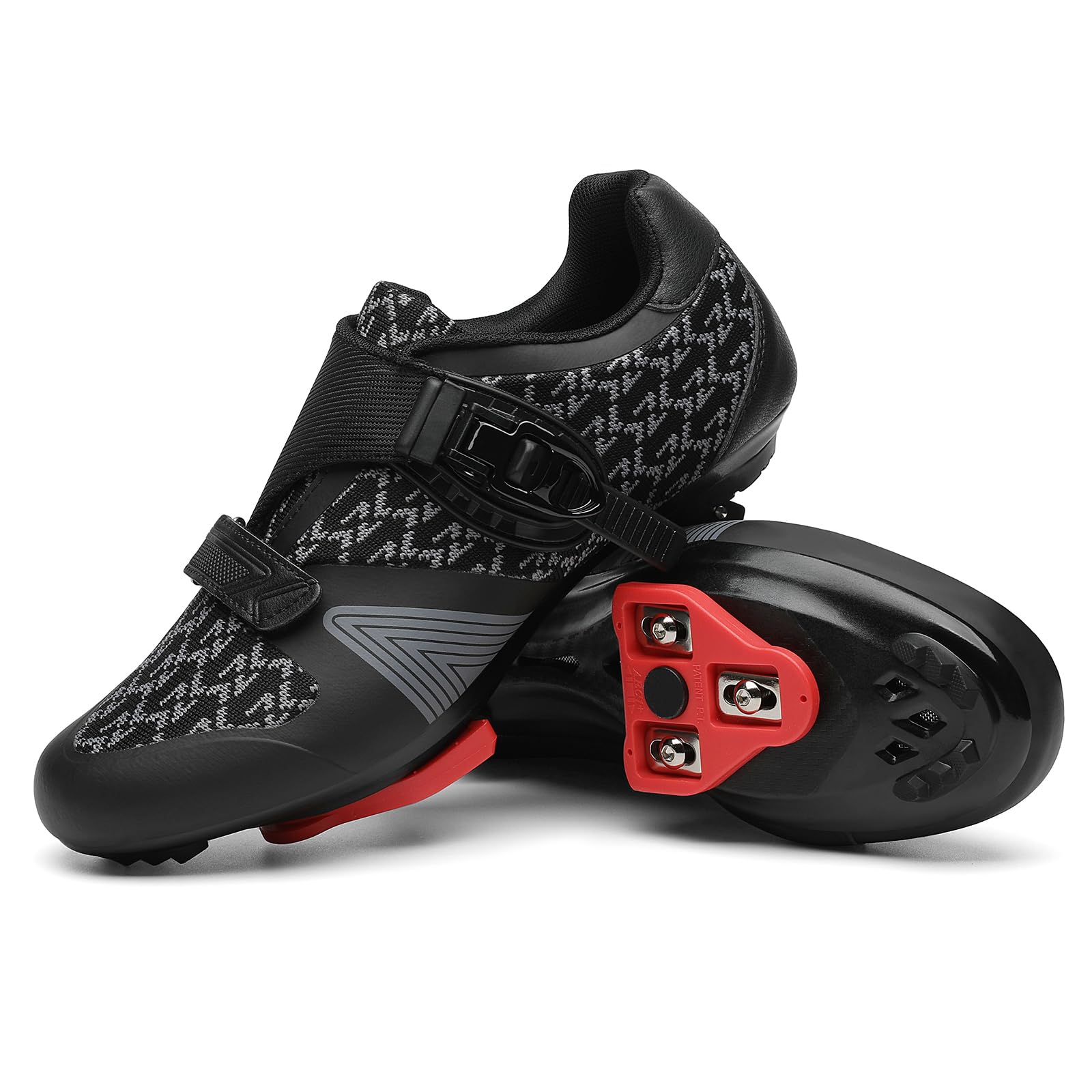 Unisex Cycling Shoes for Men Women Compatible with Peloton Bike Shoes with Delta Cleats for Road Biking Indoor Outdoor Pedal Black 44