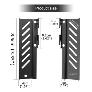 Conversion Bracket for Queen Headboard or Footboard, Adjustable bed frame bracket, 2pcs Down Hook Bolt-On to Hook, Bed Rail Hook Plate Adapter, Hook Brackets for Attach Bed Rail to Headboard or Footbo