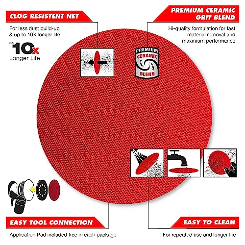 Diablo 5 inch SandNET Reusable Sanding Discs - 50 Disc Assorted Pack