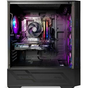 NSX GAMING Desktop PC Ryzen 5 5500,16 GB RAM,SSD 512 gb, RTX 3060,USB-C, Hdmi,Mouse and Keyboard Gamer, Win 11, Built in USA 12 Month Warranty on prebuilt Gaming pc WiFi Ready