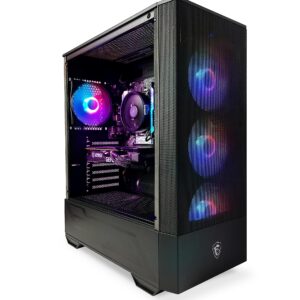 NSX GAMING Desktop PC Ryzen 5 5500,16 GB RAM,SSD 512 gb, RTX 3060,USB-C, Hdmi,Mouse and Keyboard Gamer, Win 11, Built in USA 12 Month Warranty on prebuilt Gaming pc WiFi Ready