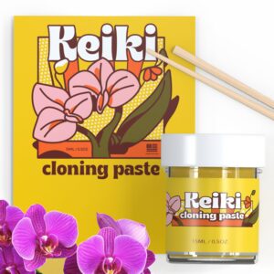 orchid keiki paste for plants to clone & create new growth - 2x the paste - rapid start cloning gel for plants - keiki cloning paste for plants kit- plant growth hormone gel - 0.5oz