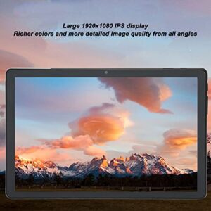 Luqeeg 1960x1080 IPS HD Touch Screen 12GB RAM 128GB ROM 8 Core CPU 5G WiFi Computer Tablet, 10 Inch Tablet for 11, 16MP 8MP Dual Camera 7000mAh Tempered Glass 4G Calling Tablet (US Plug)