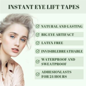 Eyelid Tape 400 Count,7mm of Double Eyelid Lifter Strips for a Dramatic, Durable Double Eyelid Tape, Comfortable and Easy to Apply, Skin Friendly Eye Lift Tape for Droopy Lids