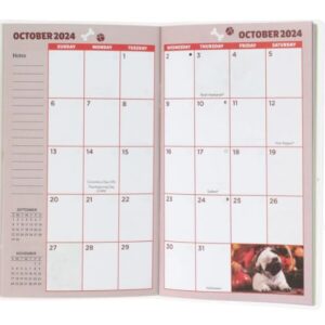 BCS 2-Year Miniature Monthly Planner Book for 2024-2025 (Puppies)