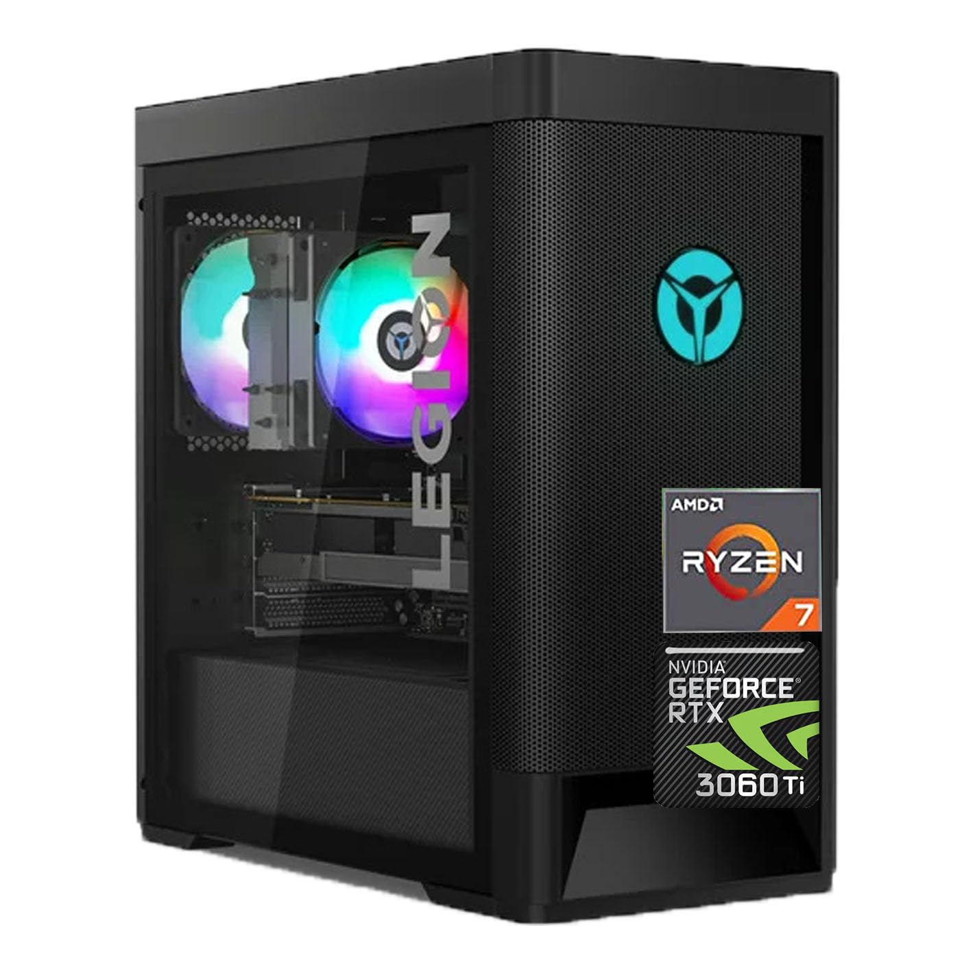 Lenovo Legion T5 Gaming Desktop 2023 Newest, AMD Ryzen 7 5700G Processor, NVIDIA GeForce RTX 3060Ti Graphics, 64GB RAM, 2TB SSD, 1TB HDD, Wi-Fi 6, Bluetooth, Windows 11 Home