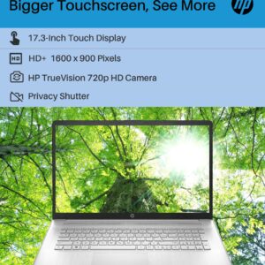 HP 2023 Newest Touchscreen Business Laptop, 17.3 Inch HD+ Display, AMD Ryzen 5 7530U Processor(Beats i7-1165G7), 16GB RAM, 1TB SSD, Wi-Fi 6, Anti-Glare, Webcam, Windows 11 Home, Bundle with JAWFOAL