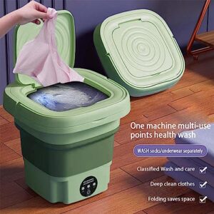 PUCHEN 8L Portable Washing Machine | Foldable Mini Washing Machine | Mini Washing Machine Half Automatic Small Washer | with 3 Modes Cleaning for Underwear | Baby Clothes, or Small Items