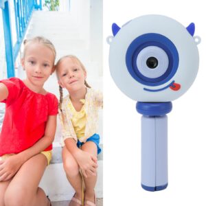 Fdit Kids Camera Abs Silicone Girls Artificial Swag Kids Video Camera with Stand for 3‑12 Years Old (Blue)