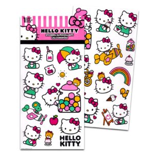 Hello Kitty Backpack for Girls - Bundle with 16” Hello Kitty School Backpack with Front Pocket, Hello Kitty Stickers, More | Hello Kitty Backpack for School