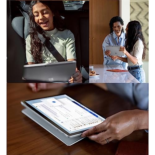 Microsoft Surface Go 3 LTE (128GB, 8GB, Wi-Fi+4G Cellular) 10.5" HD Touchscreen, Intel Core i3 Quad-Core, GSM/CDMA (Fully Unlocked for AT&T, Verizon, T-Mobile, Global)(w/256GB SD, Platinum) (Renewed)