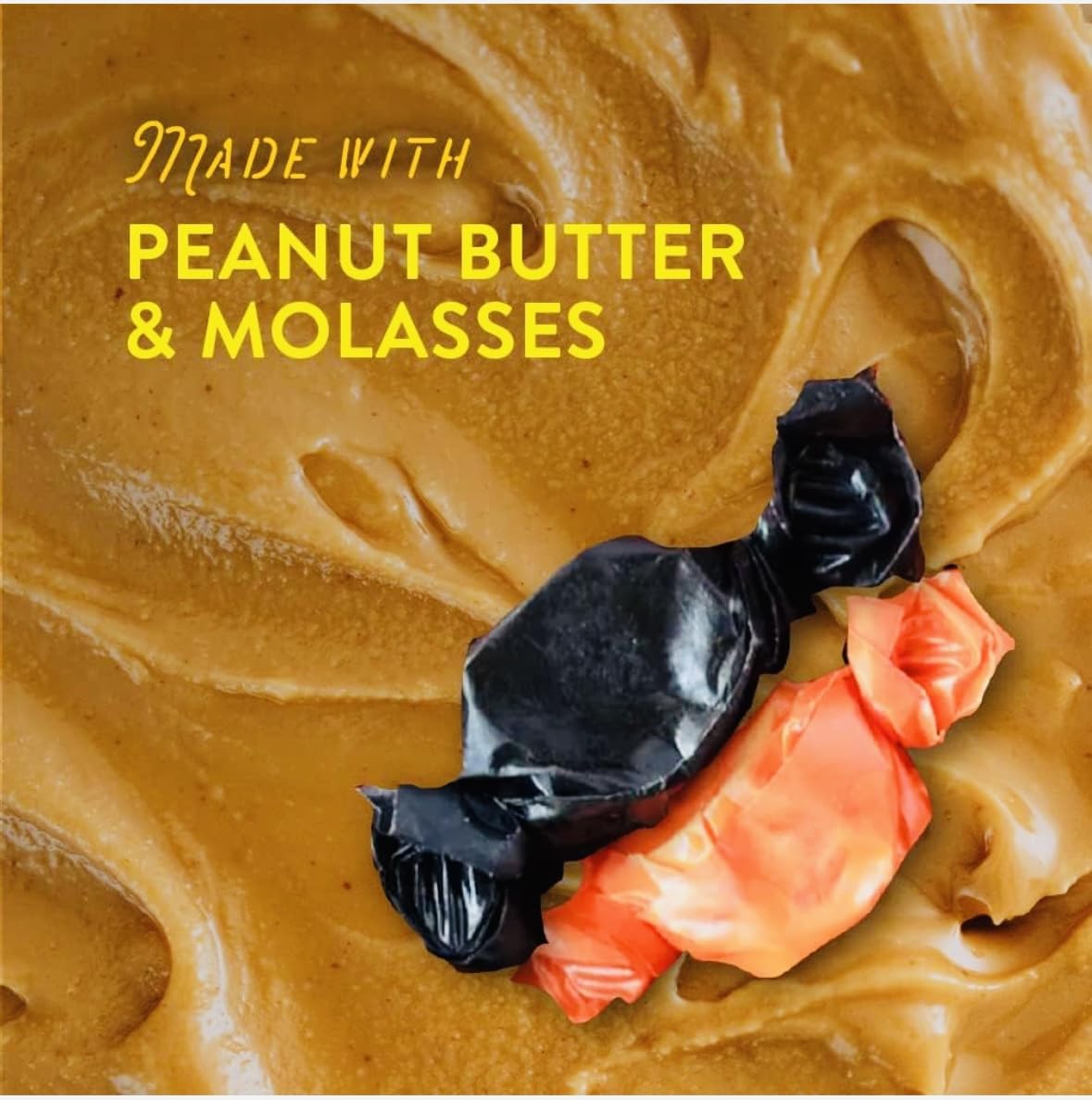 Melster Candies Peanut Butter Kisses Halloween Candy (Two 3.5 oz Bags)