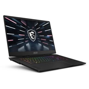 MSI GS77 Stealth 17.3" FHD 144Hz Gaming Laptop - 12th Gen Intel Core i9-12900H up to 5.0 GHz Processor, 64GB DDR5 RAM, 8TB (2 x 4TB) NVMe SSD, GeForce RTX 3060 6GB GDDR6, Windows 11 Pro, Black