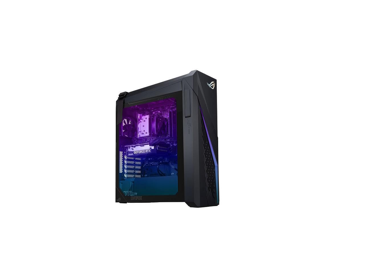 ASUS ROG G16CH (2023) Gaming Desktop PC, Intel Core i7-13700KF, NVIDIA GeForce RTX 4080, 1TB NVMe PCIe SSD, 32GB DDR4 RAM, Windows 11, G16CH-DB788,Black