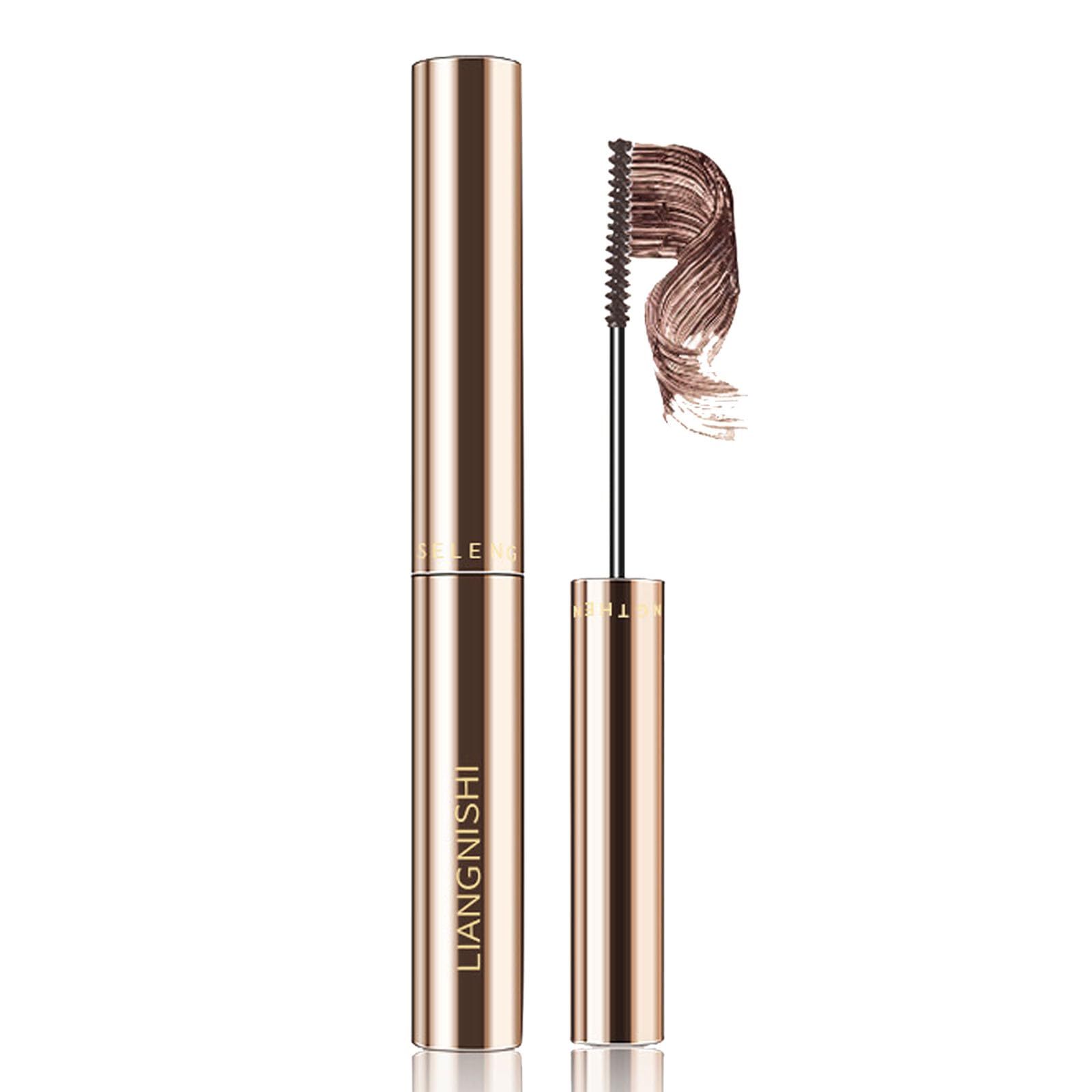 Brown Mascara, Thrive Mascara Liquid Lash Extensions Enlarge Eyes, Waterproof Mascara Brown, Brown Mascara Volume And Length, Smudge Proof Long Lasting Fine Brush Mascara For Eyelashes