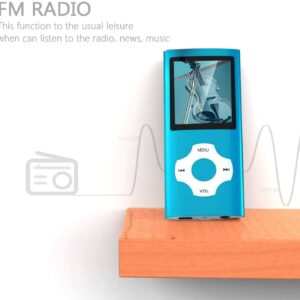 MP3 Player / MP4 Player, Hotechs MP3 Music Player with 32GB Memory SD Card Slim Classic Digital LCD 1.82'' Screen Mini USB Port with FM Radio, Voice Record