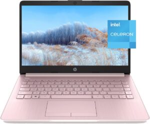 hp stream 14inch hd(1366x768) display, intel celeron n4000 dual-core processor, 4gb sa ram, 64gb emmc, hdmi, wifi, webcam, bluetooth, win11 s, royal pink (renewed)