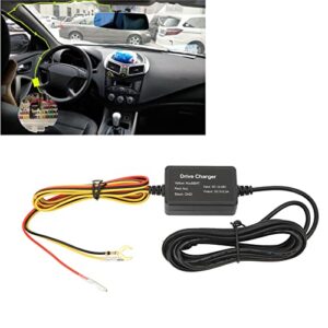 Dash Cam Hardwire Kit with Overheating Protection Converts 12-28V to 5V USB for Mirror Cam GPS Navigation and Radar Detection (Type C)