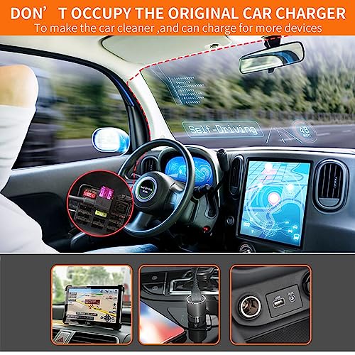 Dash Cam Hardwire Kit with Overheating Protection Converts 12-28V to 5V USB for Mirror Cam GPS Navigation and Radar Detection (Type C)