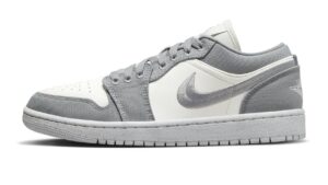 women's jordan 1 low se light steel grey/sail-white (dv0426 012) - 10