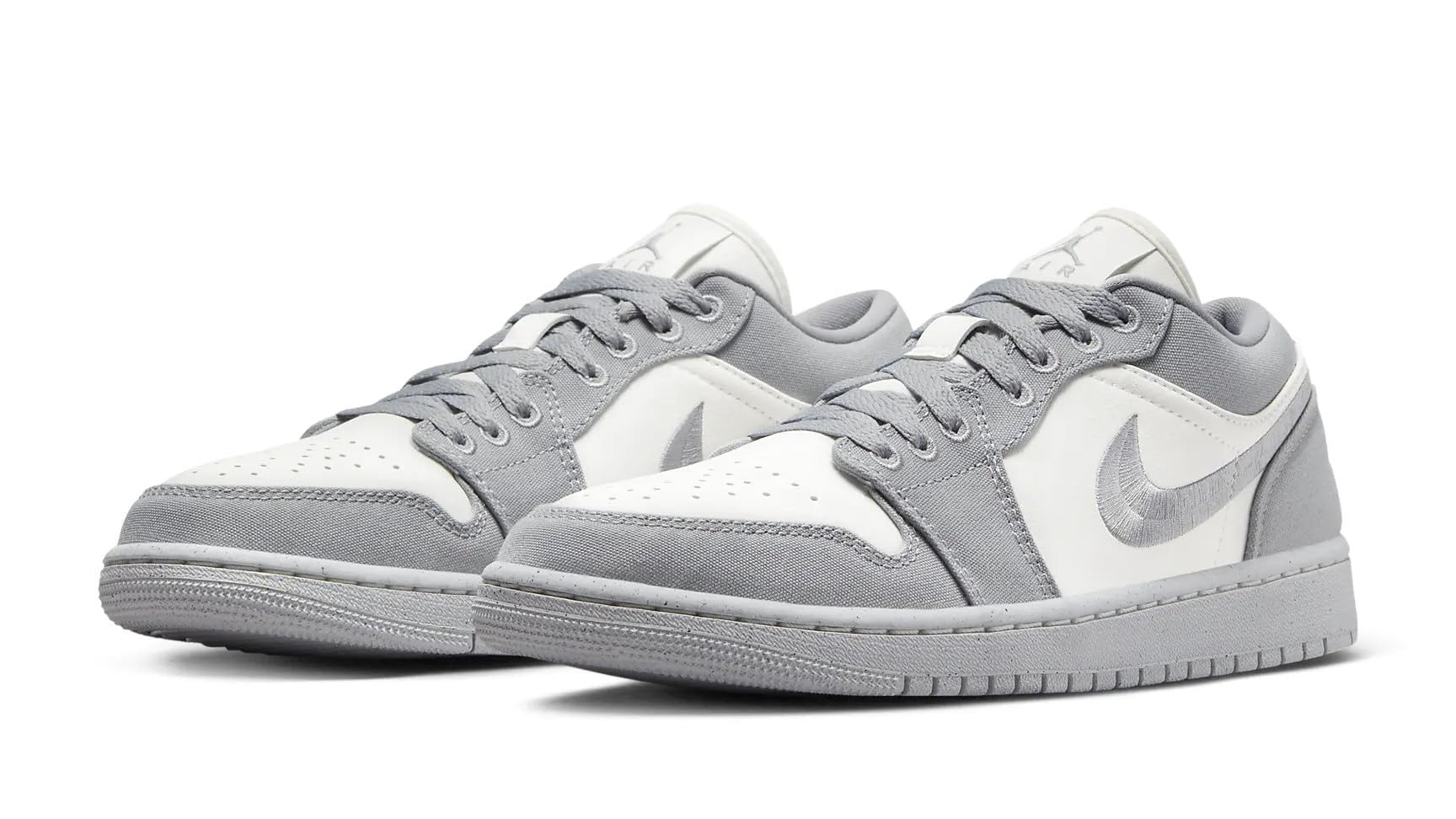 Women's Jordan 1 Low SE Light Steel Grey/Sail-White (DV0426 012) - 10