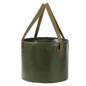 Collapsible Bucket, Camping Water Storage Container, Large Capacity (Green)