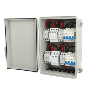 pv combiner box 4 in 2 out solar combiner box dc 1000v protection for solar panel system