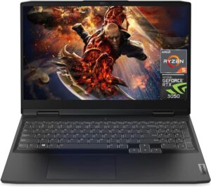 lenovo 2023 newest ideapad gaming 3 laptop, 15.6" fhd display, amd ryzen 5 6600h processor(up to 4.5ghz, 6 cores), nvidia geforce rtx 3050, 8gb ram, 256gb ssd, wi-fi 6, bluetooth, windows 11 home