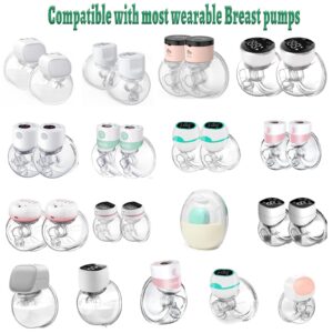 bliblo 6pcs Flange Insert 17mm, Compatible with TSRETE/Bellababy/Lansinoh/momcozy S9/S12/S9pro/S12pro,Wearable Breast Pump Shields/Flanges，Milk Collector 24mm Universal (17mm)