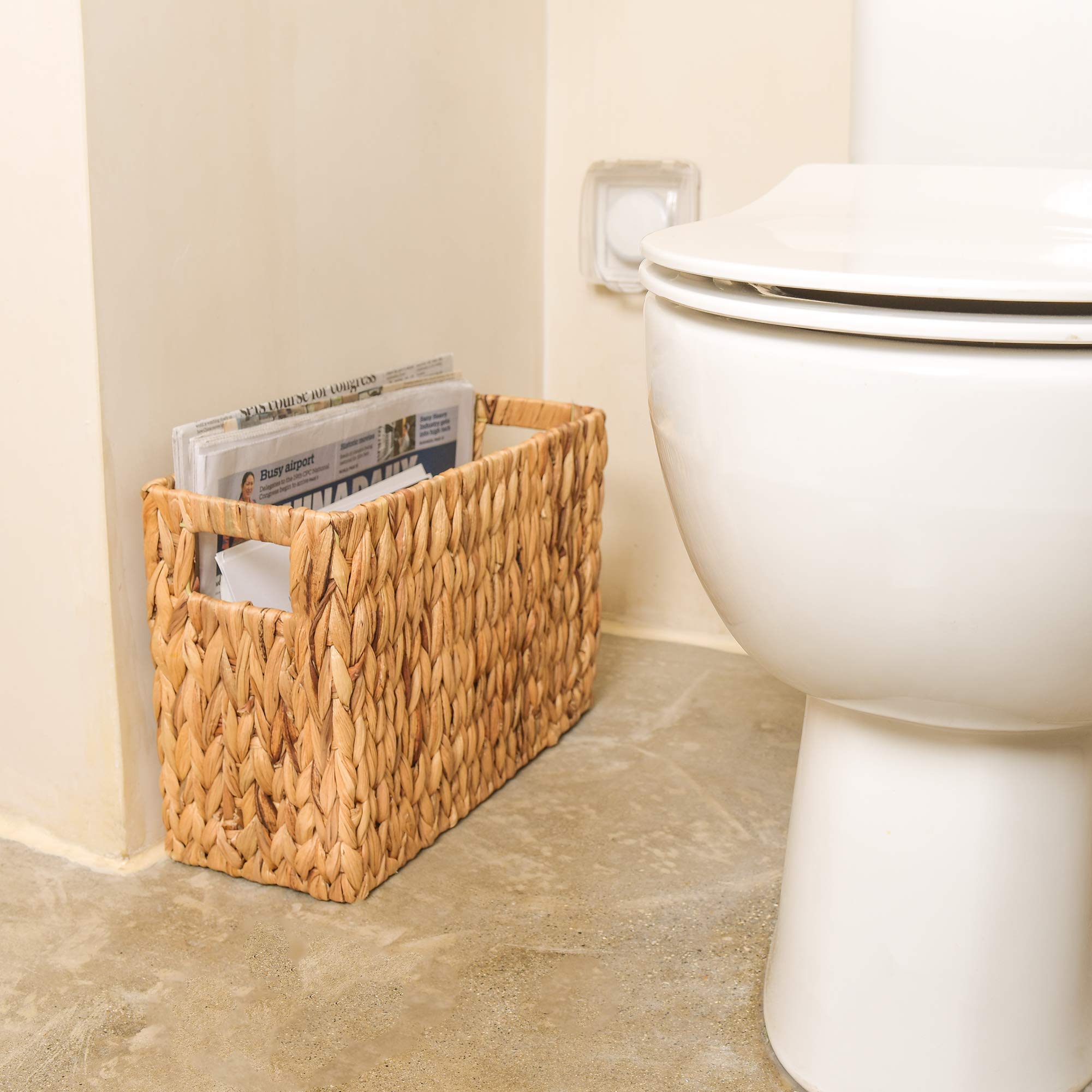 StorageWorks Wicker Storage Baskets with Built-in Handles