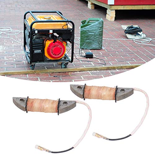 Generator Accessories,2pcs 12v Charging Coil for Gasoline Generator, High Reliability Farm Garden Gasoline Generator Accessories Compatible with 168F 170F 188F 190F GX160 GX390