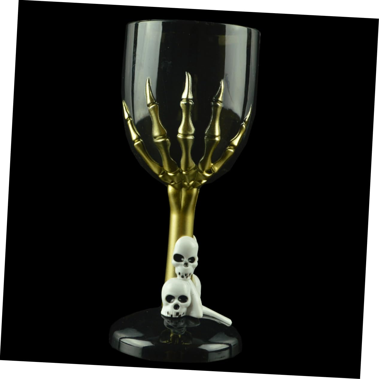 6PCS halloween plastic cups skull wine goblet Halloween Juice Goblet Party Spooky Skeleton water cup skeleton Decor Bar Drinkwares colored drinking glasses Drinking Cup re-usable