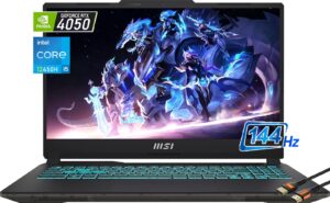 msi cyborg 15.6" fhd 144hz gaming laptop | intel i5-12450h | nvidia geforce rtx 4050 | 32gb 4800mhz ddr5 ram 1tb pcie ssd | windows11 home | w/hdmi