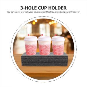 Kichvoe 3pcs Milk Tea Drink Cup Holder Portable Cup Holder Coffee Cup Holder Coffee Cups Disposable Shelf Braces Coffee to Go Carrier Drink Holder Trays Beverage Takeout Holder Cup Tray