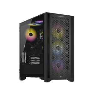 corsair vengeance i7400 series gaming pc - liquid cooled intel® core™ i5 12600kf cpu - nvidia® geforce rtx™ 4060 gpu - 1tb m.2 ssd - 16gb vengeance rgb ddr4 memory - black