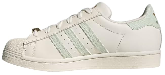 Adidas Woman's Superstar W, Cloud White/Linen Green, 9 M