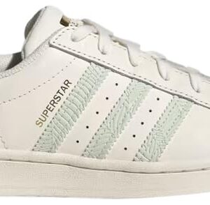 Adidas Woman's Superstar W, Cloud White/Linen Green, 9 M