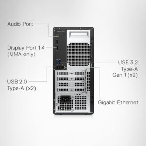 Dell Inspiron 3020 Desktop PC Computer Tower 2023 | 13th Gen Intel Core i7-13700F, 16GB DDR4 RAM, 1TB NVMe M.2 PCIe SSD + 1TB HDD, NVIDIA GeForce GTX 1660 Super 6GB GPU, Windows 11 Home