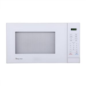 magic chef 1000 watt compact small microwave oven, white