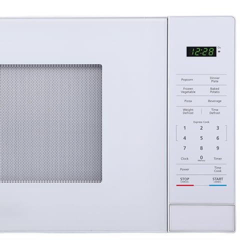 Magic Chef 1000 Watt Compact Small Microwave Oven, White