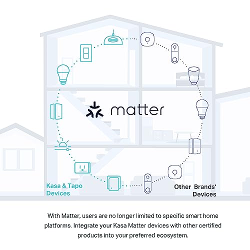 Kasa Matter Smart Dimmer Switch: Voice Control w/Siri, Alexa & Google Assistant | UL Certified | Timer & Schedule | Easy Guided Install | Neutral Wire Required | Single Pole | 2.4GHz Wi-Fi | KS225