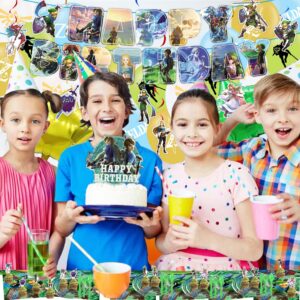 Legend Birthday Party Decorations, Legend Party Supplies Set Include Banner, Hanging Swirls, Tablecloth, Tableware, Balloons, Cake Toppers, Legend Party Favors