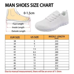 Mumeson Mushroom Blossoms Sneakers Non Slip Rubber Sole Sport Shoes Durable Running Shoes with Design