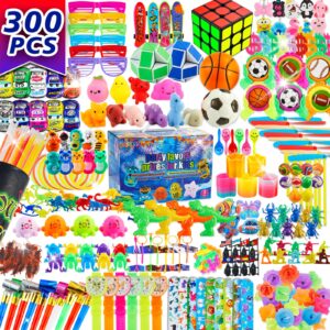 300 pcs party favors for kids, treasure box toys for classroom, treasure box prizes, fidget toys bulk goodie bags stuffers classroom prizes pinata stuffers carnival prizes birthday gift for kids