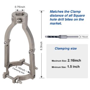 lnroe-k square hole drill bit adapter for drill machine, mortising attachment for drill press, square hole drill bits for wood, mortise and tenon tools, accessory quickly