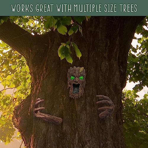 Esterno Tree Bark Monster Yard Decor, Bark Face Tree Person Decor for Garden and Halloween