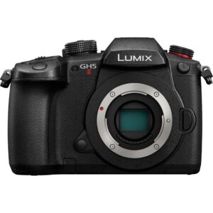 Panasonic Lumix GH5 II Mirrorless Camera (DC-GH5M2BODY) + Corel Photo Software + Bag + 64GB Card + Charger + Card Reader + DMW-BLF19 Battery + Flex Tripod + Cleaning Kit + Memory Wallet + Hand Strap