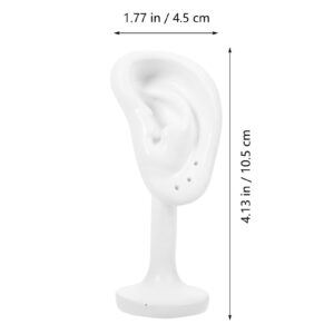 ABOOFAN Ear Model Earring Display Rack Earrings Display Stand Ear Model Jewelry Display Holder Ear Studs Earrings Holder Jewelry Organizer for Home Shows White Earring Holder