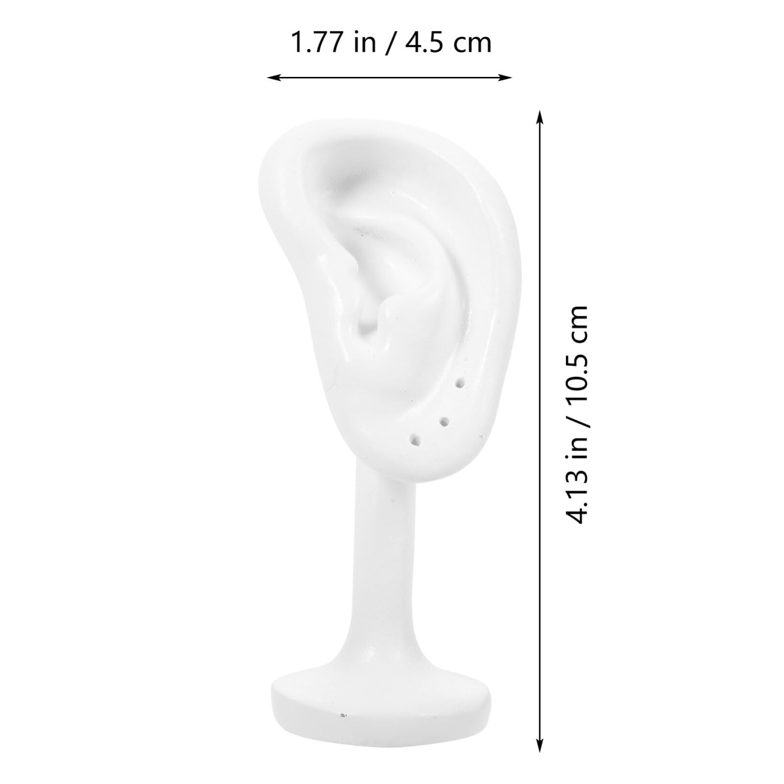 ABOOFAN Ear Model Earring Display Rack Earrings Display Stand Ear Model Jewelry Display Holder Ear Studs Earrings Holder Jewelry Organizer for Home Shows White Earring Holder